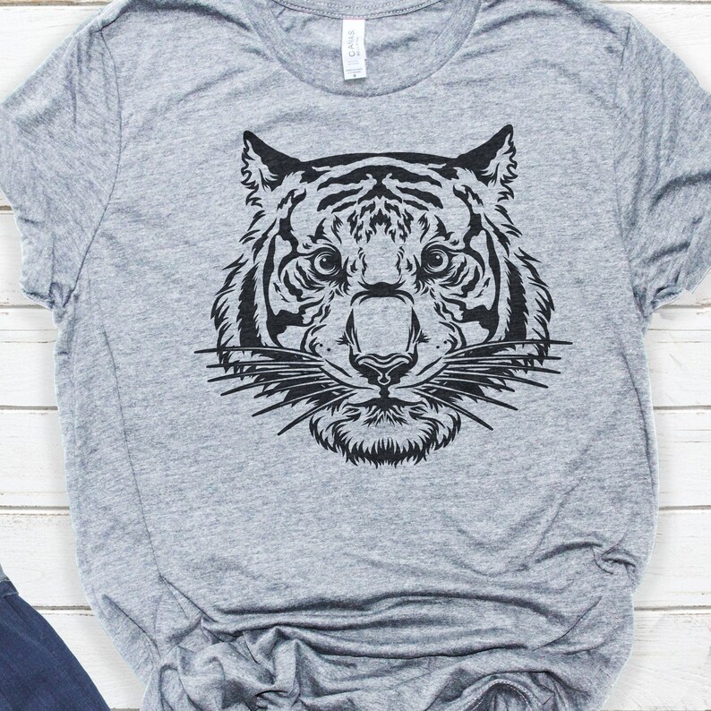 Tiger Animal Svg File Tiger Cut Files Tiger Clipart | Etsy