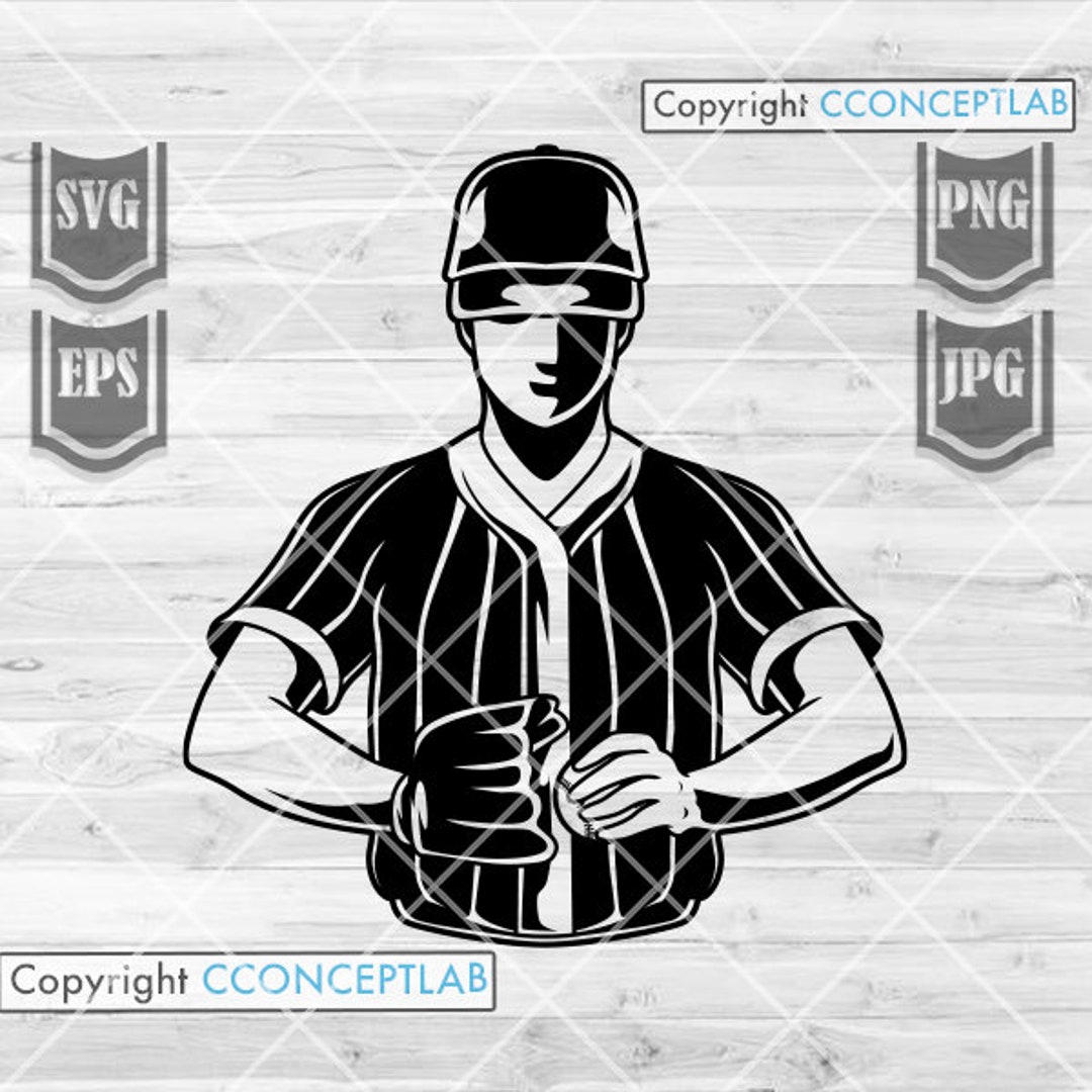 Baseball Player Svg | Baseball Clipart | Baseball Player Png | Baseball ...