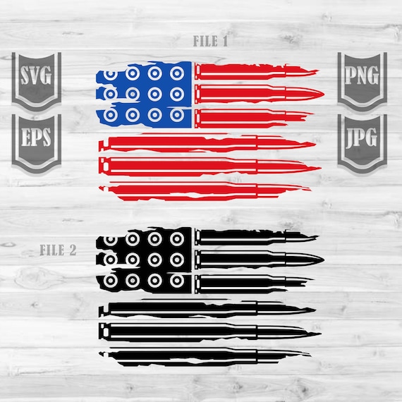 Bullets Flags Shirt Svg American Flag Svg Vector Images & Graphics For