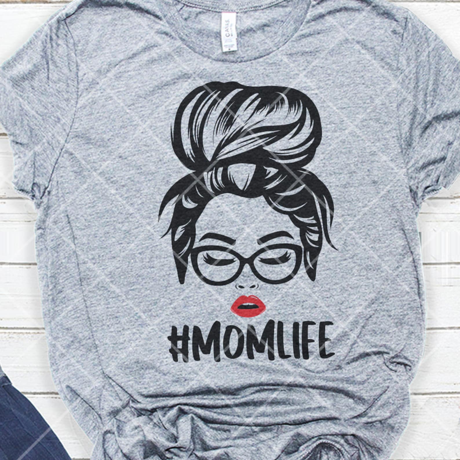 Messy Bun Mom Svg File Bun Mom Svg Bun Hair Svg Mom - Etsy