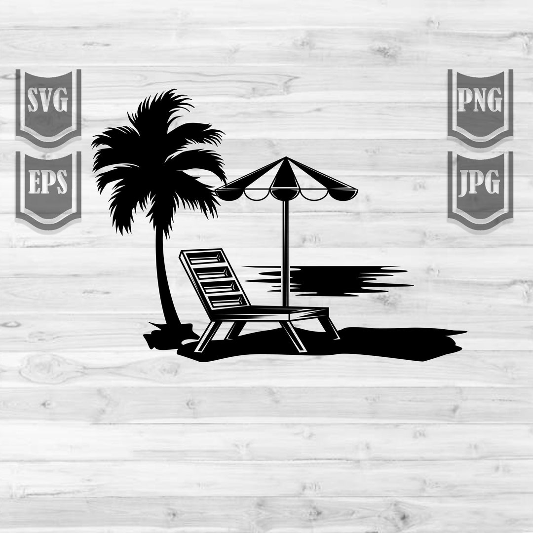 Beach Svg | Tropical Cutfile | Palm Tree Stencil | Saltlife Jpeg ...