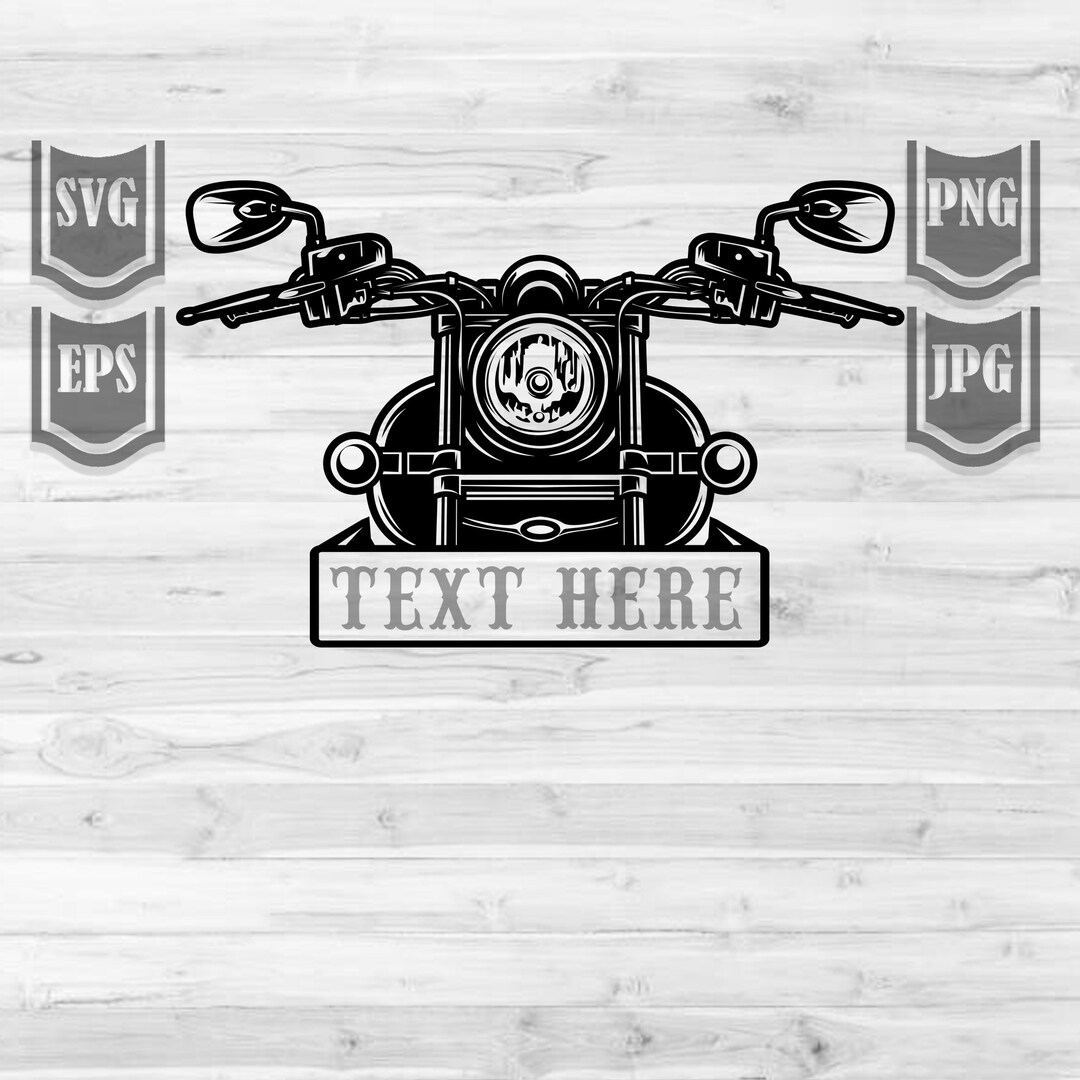 Motorbike Clipart Svg File || Motorcycle Monogram || Biker Shirt ...