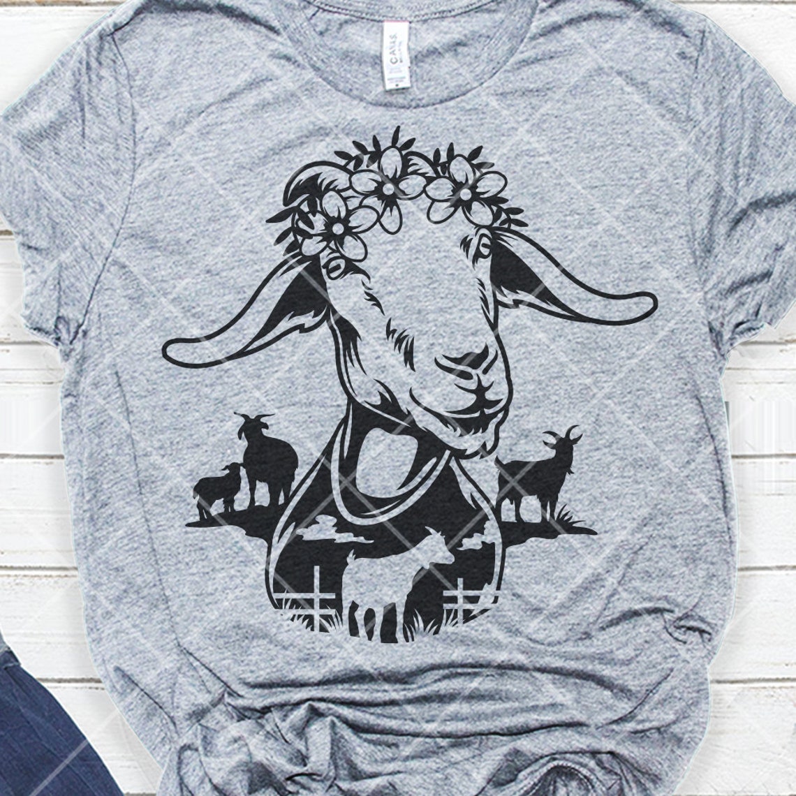 Goat Scene Svg Goat Clipart Farm Goat Svg Goat Scene Png - Etsy