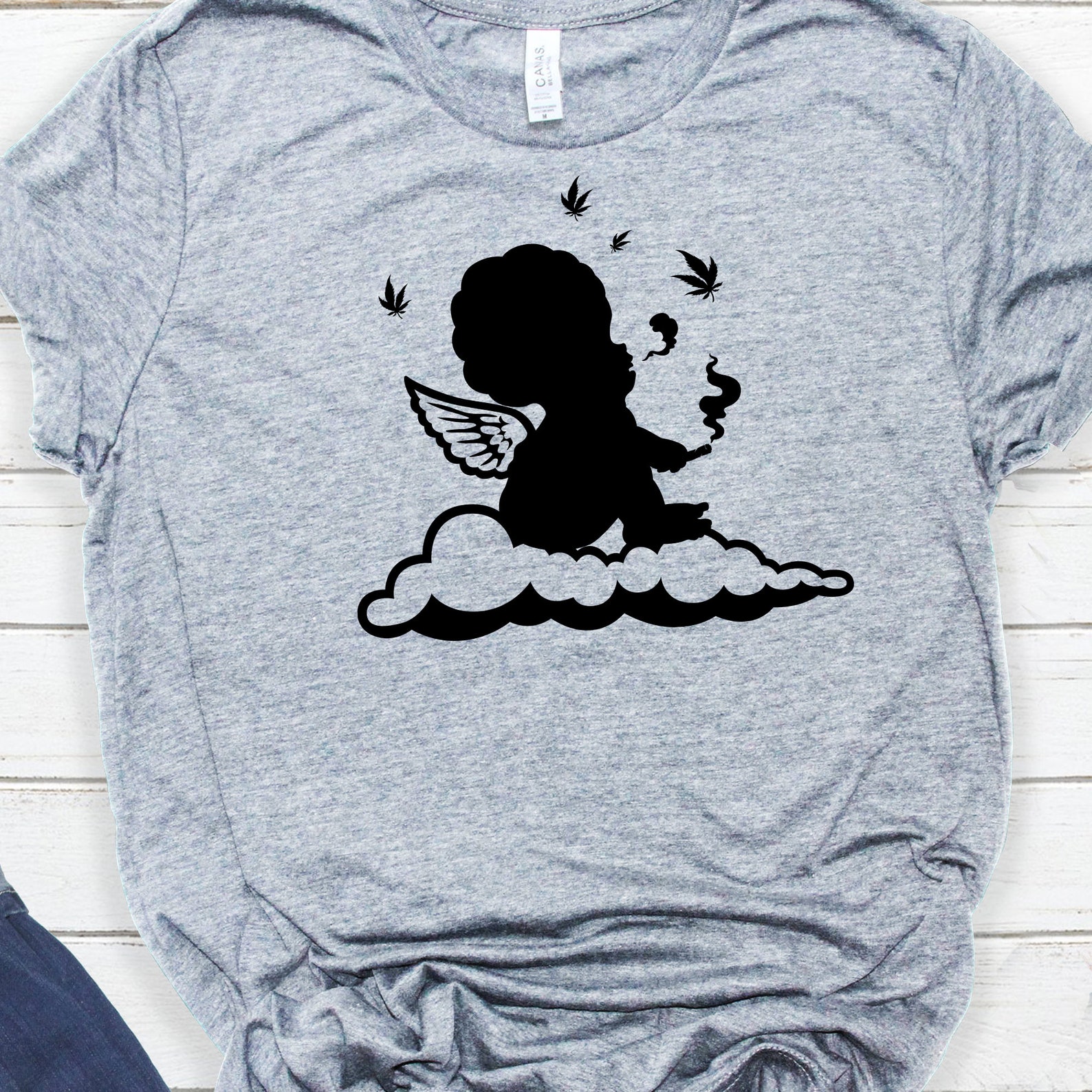 Baby Angel Smoking Joint Svg File Smoking Weed Svg | Etsy