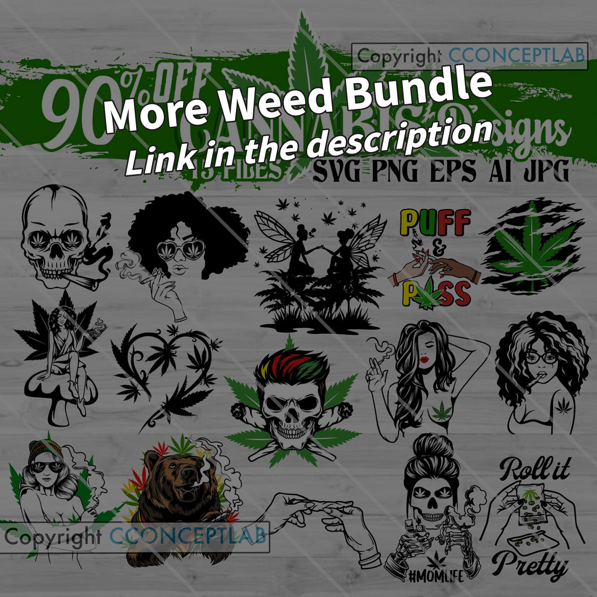 Cannabis Wreath Svg Marijuana Leaves Clipart Kushlife - Etsy