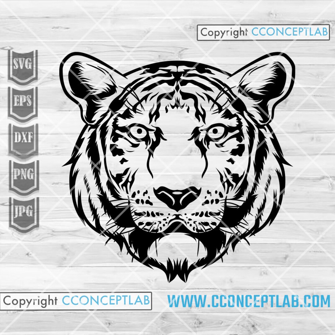 Tiger Head Svg | Zoo Crew Clipart | Safari Animal Cutfile | Wild Life ...