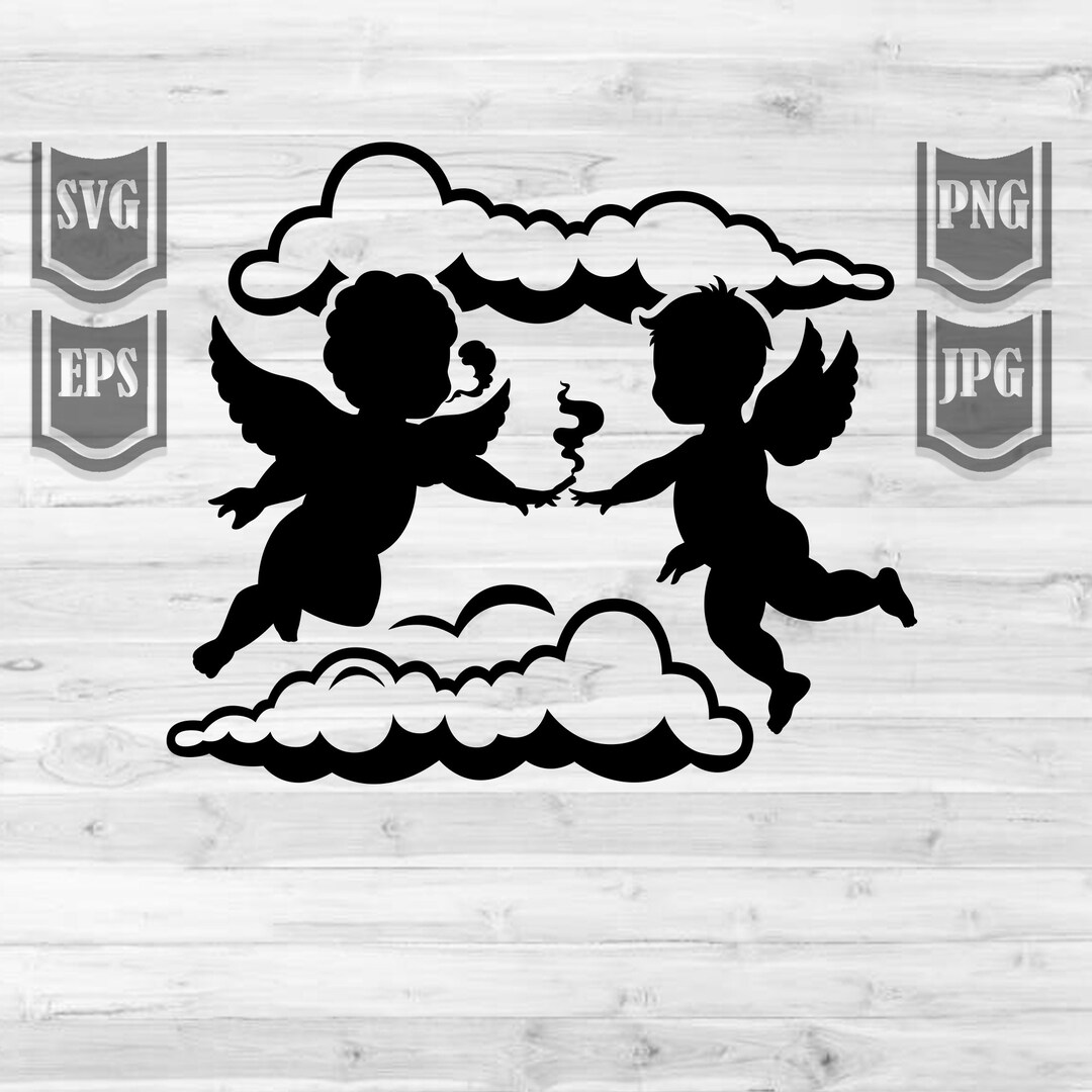 Angel Smoking Joint Svg Weed Life Clipart 420 Kush Shirt Png Best Bud ...