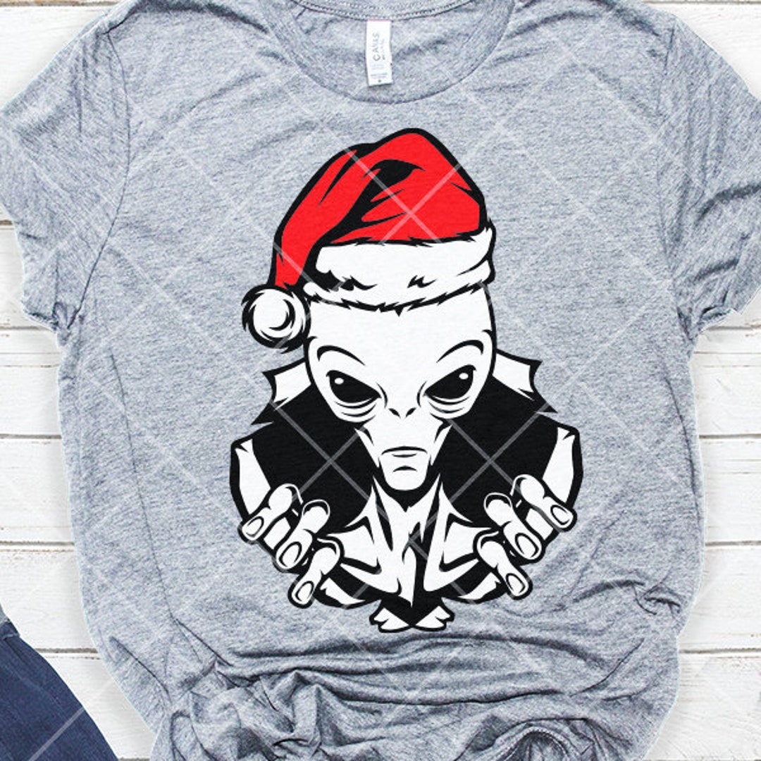 Ripped Shirt Christmas Alien Svg Ripped Shirt Svg Christmas Svg Alien ...