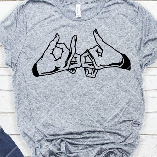 Handsign Blood Svg Hipster Hand Clipart Gangster Hand Sign - Etsy UK