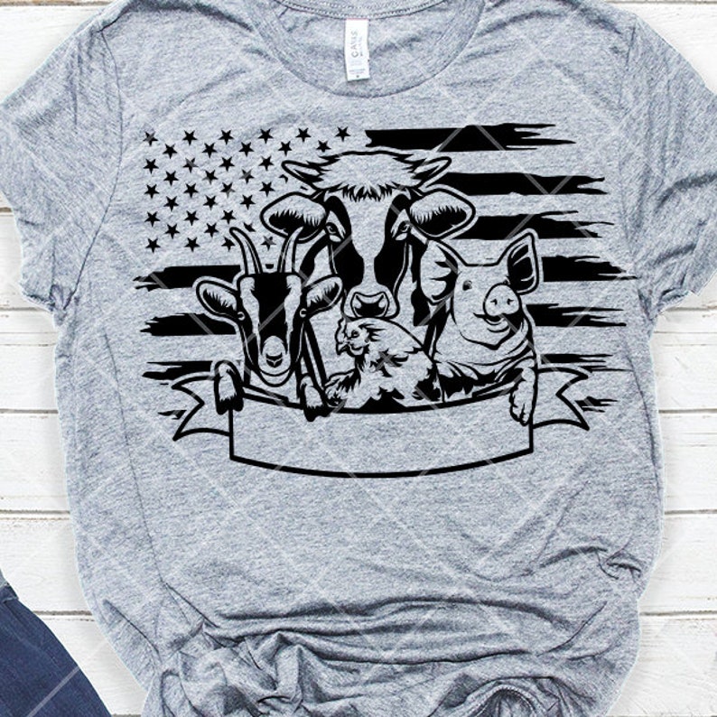 US Farm Animal Svg US Farm Monogram Jpeg Farm Animal - Etsy