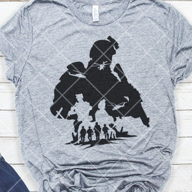 Combat Soldier Scene Svg Military Svg US Army Svg Battle - Etsy