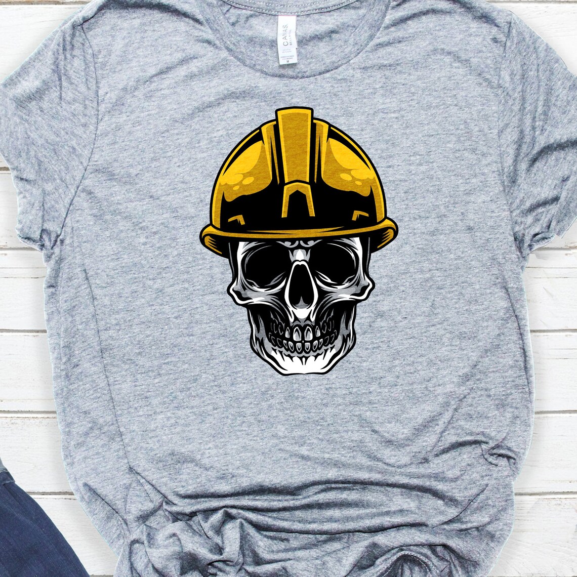 Civil Engineering Skull Svg Skeleton Head Cut File Hard - Etsy