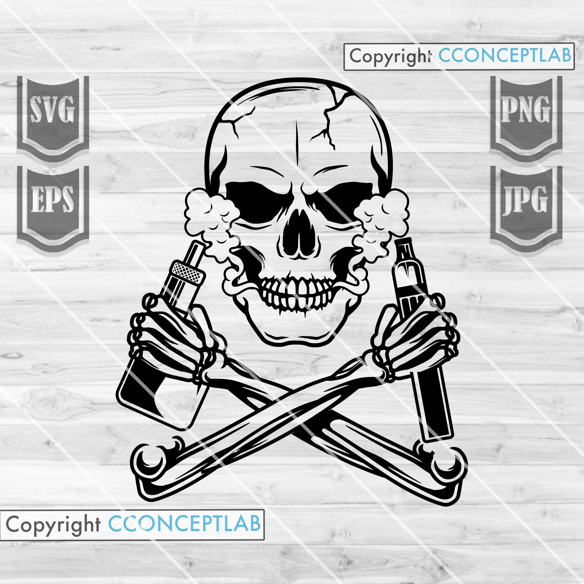 Vape Skull Svg File Vape Svg Vape Png Vape Monogram - Etsy UK