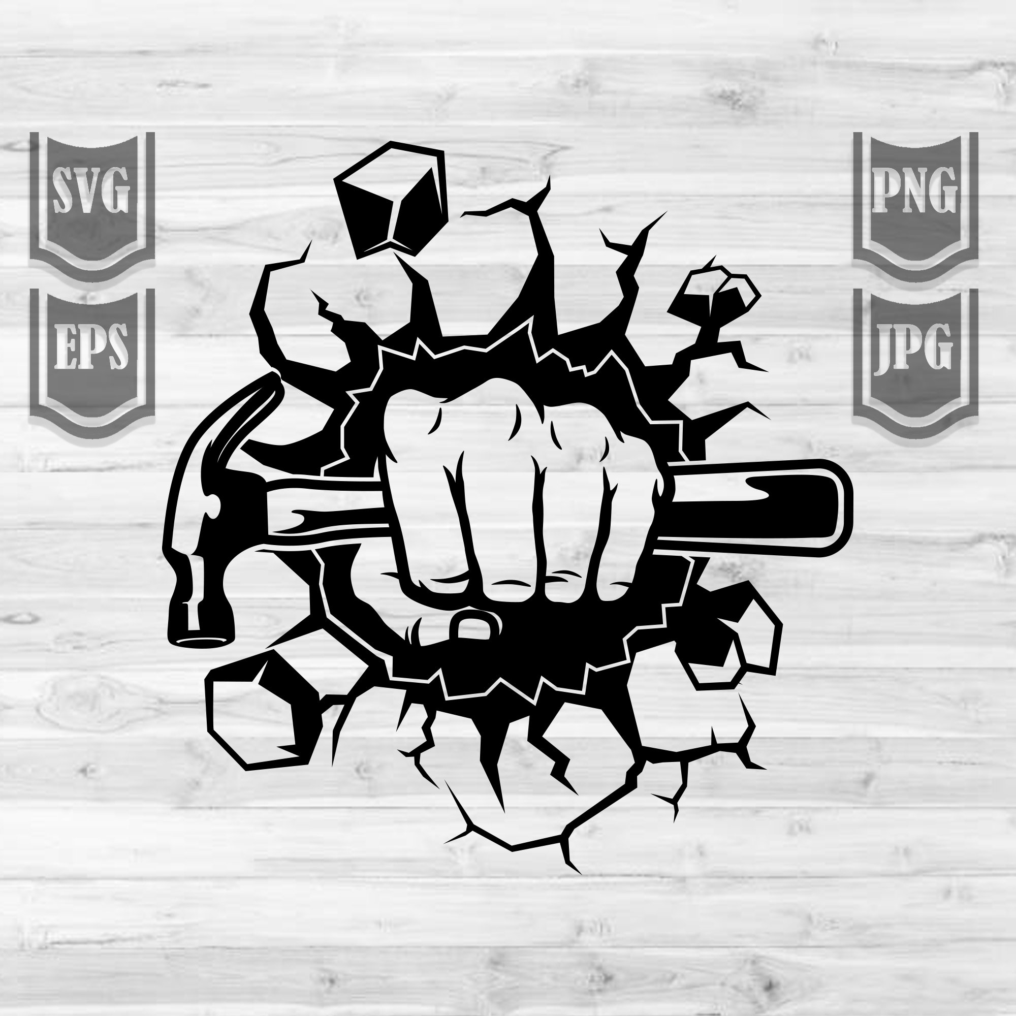 Smash Punch Carpenter Svg File Carpenter Shirt - Etsy