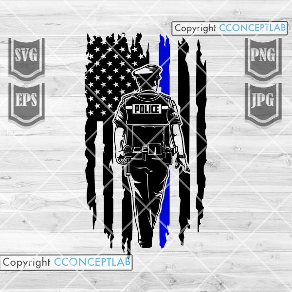 Police Svg - Etsy