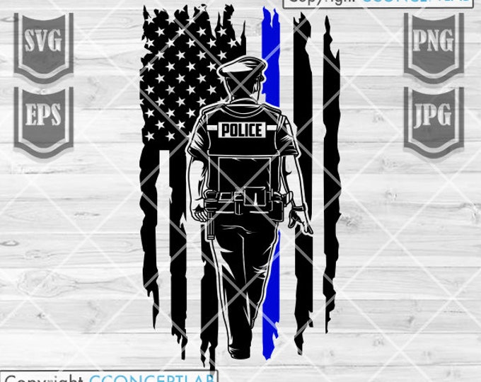US Police Man Svg US Police Svg Police Man Svg Police - Etsy