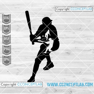 Baseball Player Scene Svg Balllife Clipart Baseman Cutfile Batter Dad ...