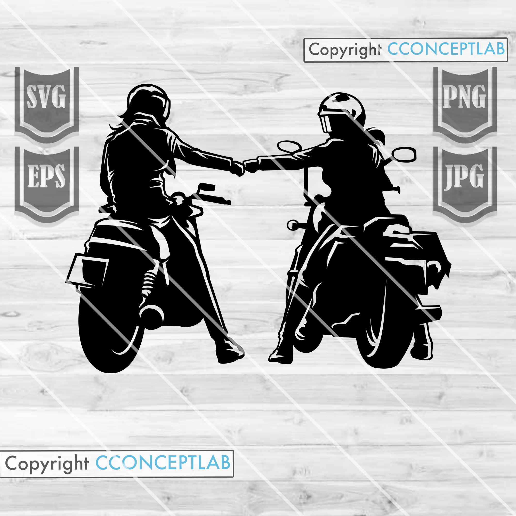 Girl Riders Svg | Fist Bump | Svg File | Girl Biker Svg | Biker Svg ...