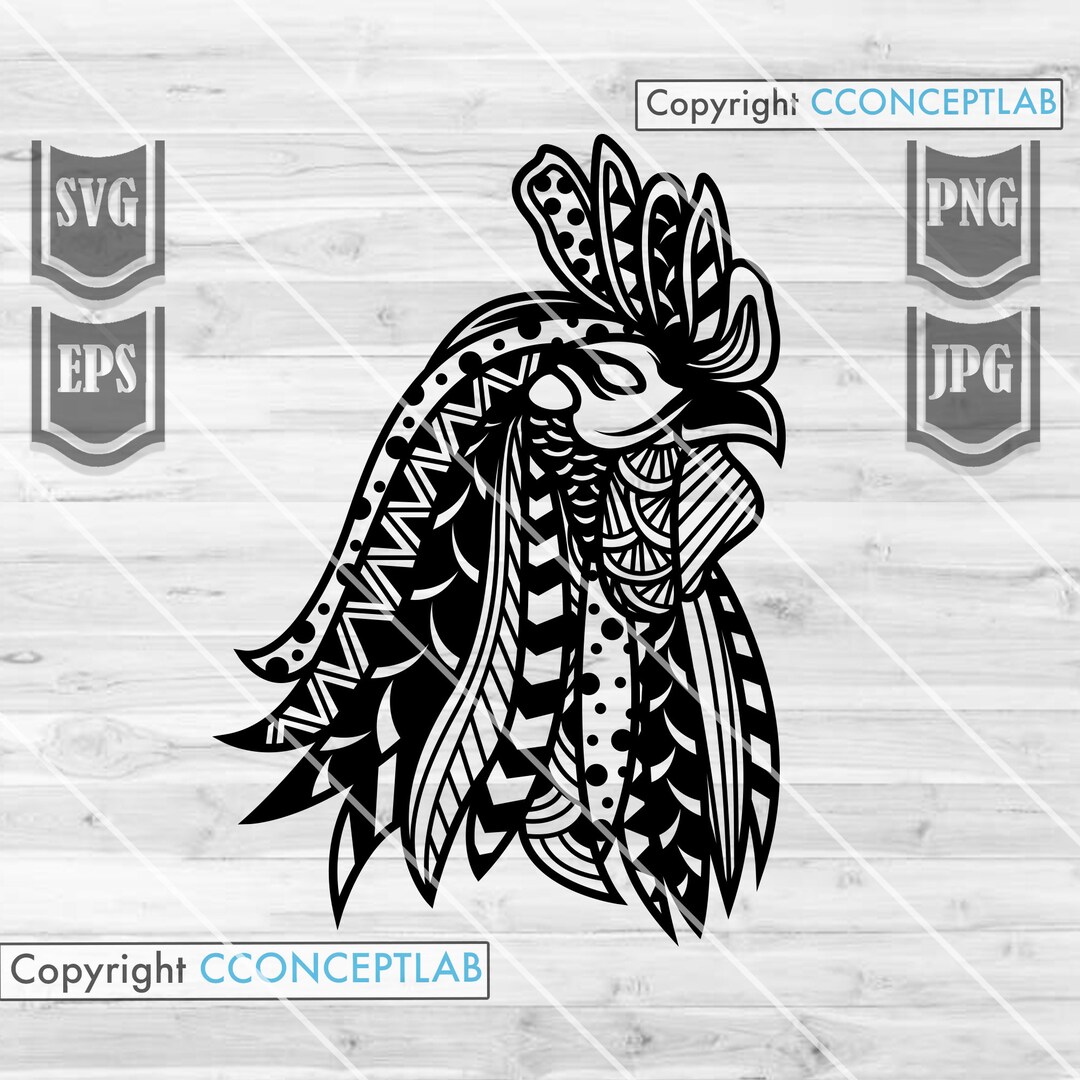 Mandala Chicken Svg File || Mandala Animal Svg || Chicken Svg || Farm ...