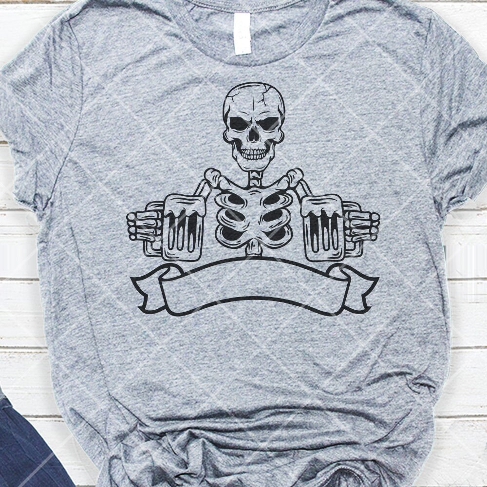 Beer Svg | Skeleton Beer Svg | Human Skeletal Drinks Cutfile | Booze ...