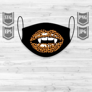 Cheetah Lips With Fangs Svg File Cheetah Svg Cheetah Png Lips Svg ...