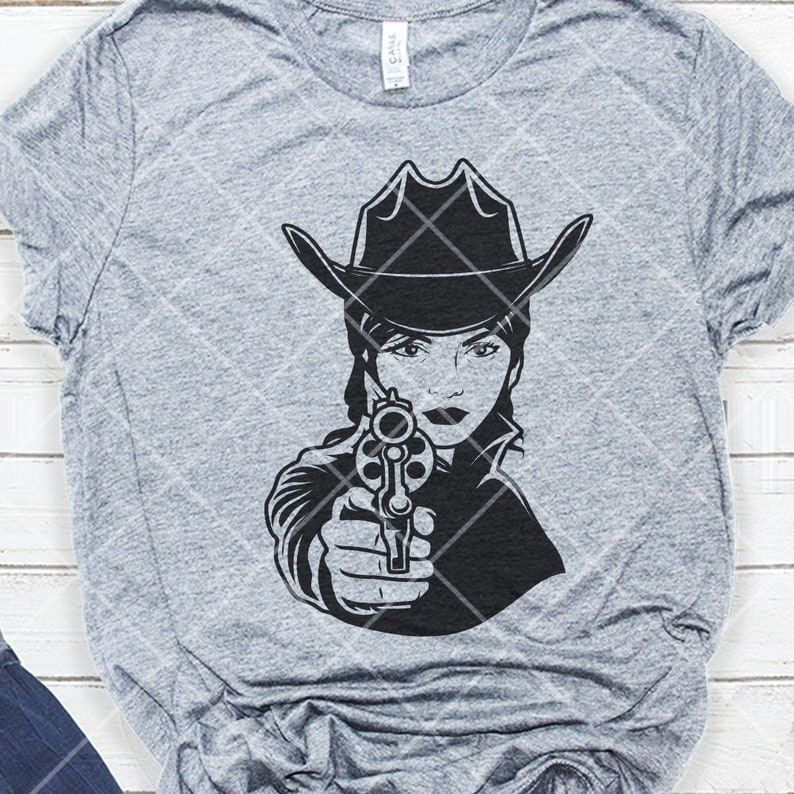 Cowgirl Svg Cowboy Girl Clipart Western Stencil Howdy - Etsy