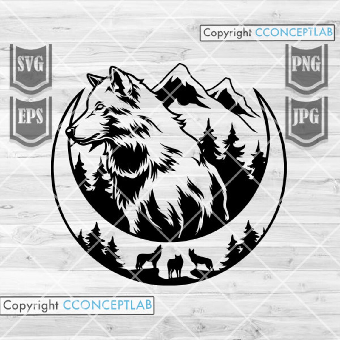 Wolf Svg Wolf Clipart Wolf Cutfile Wolf Png Wolf Shirt - Etsy