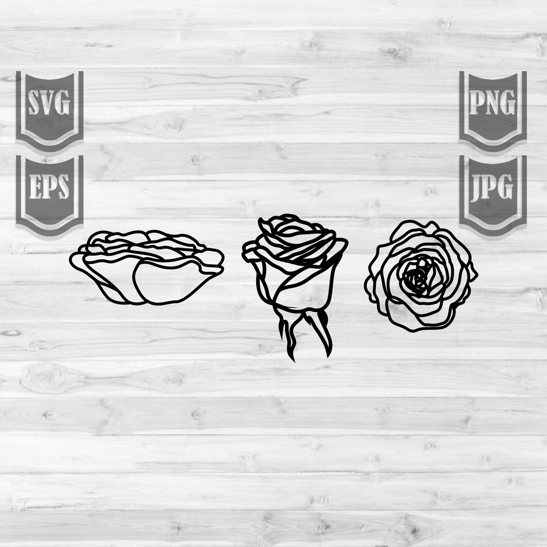 Flower Rose Svg | Floral Clipart | Wedding Cutfile | Florist Mom Shirt ...