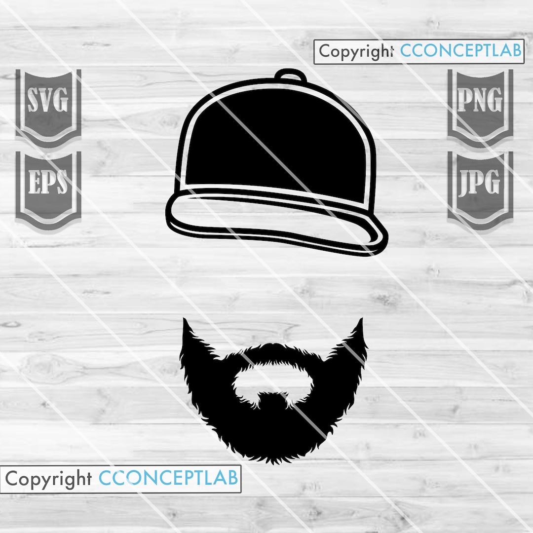 Beard Man With Dad Hat Svg File Dad Life Svg Beard Man Svg Dad Hat Svg ...