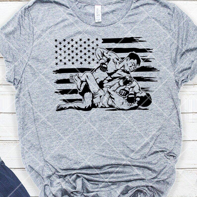 USA MMA Fighter Svg Mixed Martial Arts Cut File Combat | Etsy