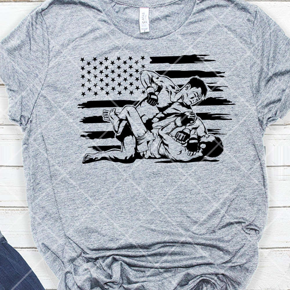 USA MMA Fighter Svg | Mixed Martial Arts Cut File | Combat Sports ...