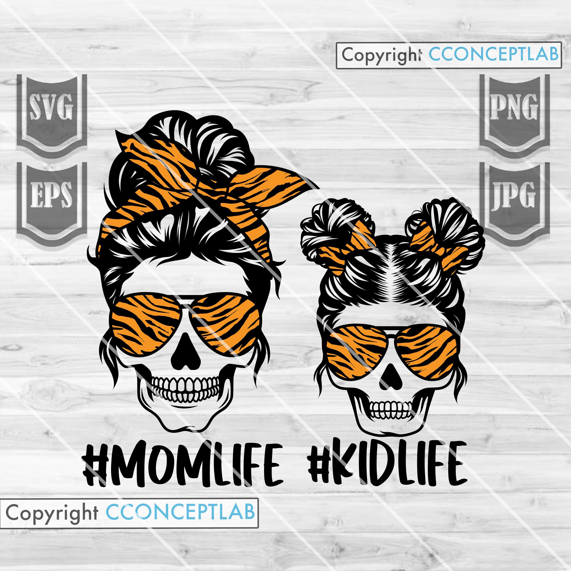 Mom Life Kid Life Svg Mom Life Cut File Tiger Mom Clipart - Etsy