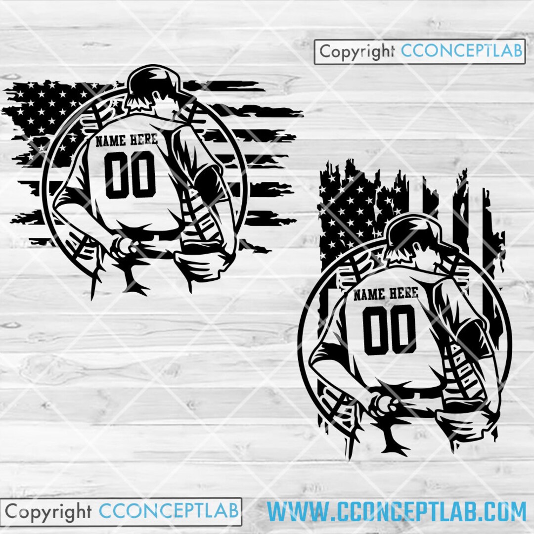 US Baseball Player Svg Game Day Shirt Png Pitcher Clipart Catcher ...