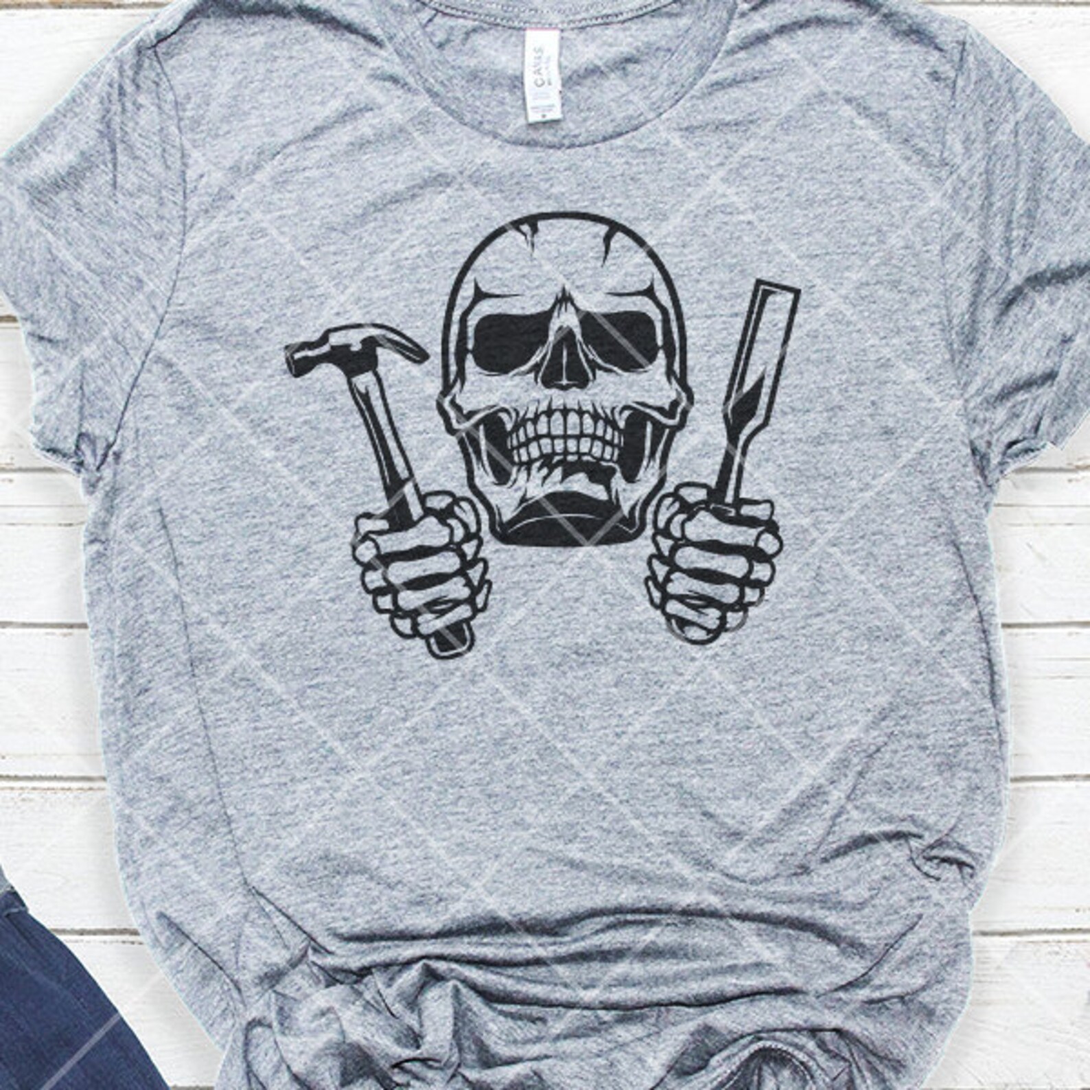 Skull Carpenter Svg | Repairman Dad Clipart | Carpentry Monogram ...