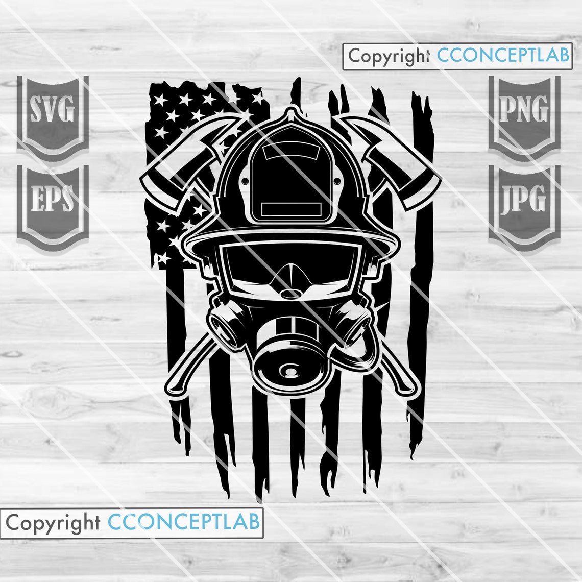 Patriotic Firefighter Svg File Firefighter Svg Fireman - Etsy