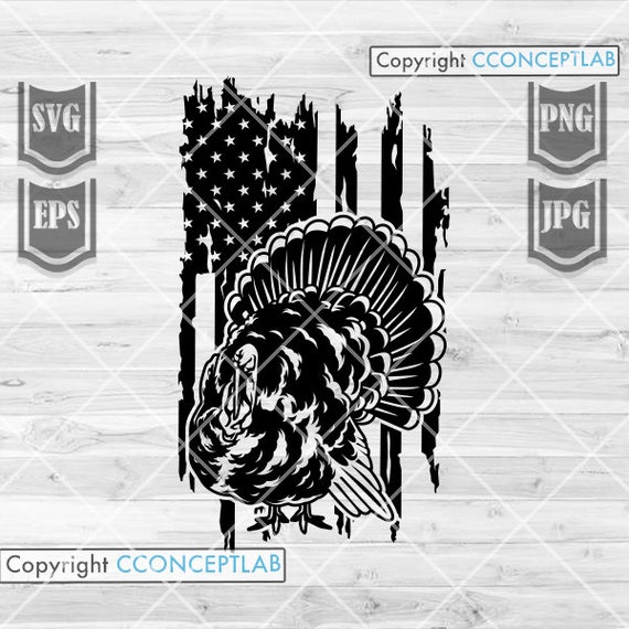 US Turkey Svg Farm Animal Clipart Thanksgiving Cut File - Etsy