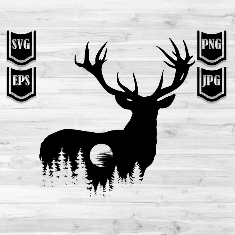 Deer Svg - Etsy