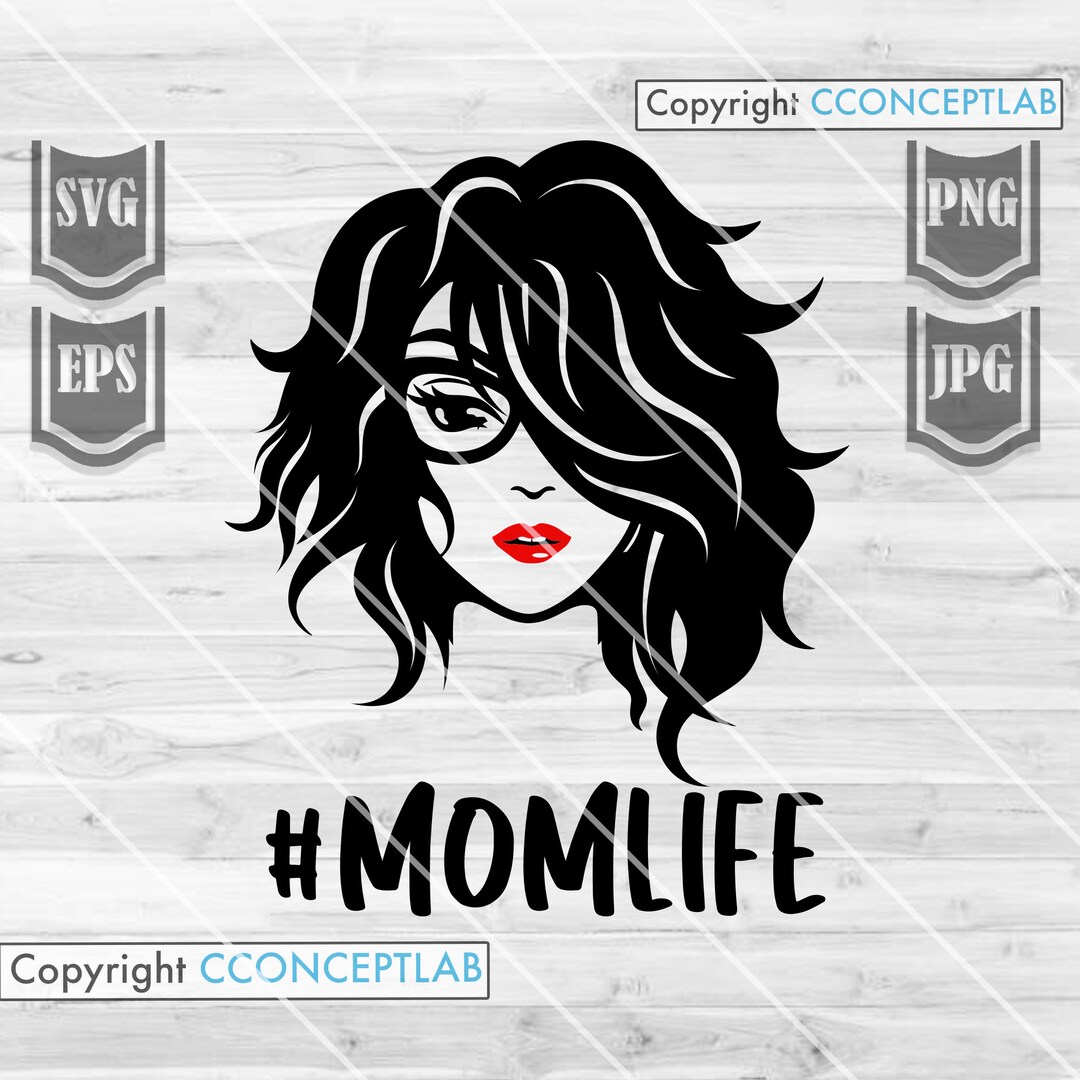 Mom Life Svg File || Messy Hair Mom Svg || Mom Shirt || Mom Svg || Mom ...