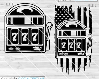 Slot Machine Svg - Etsy