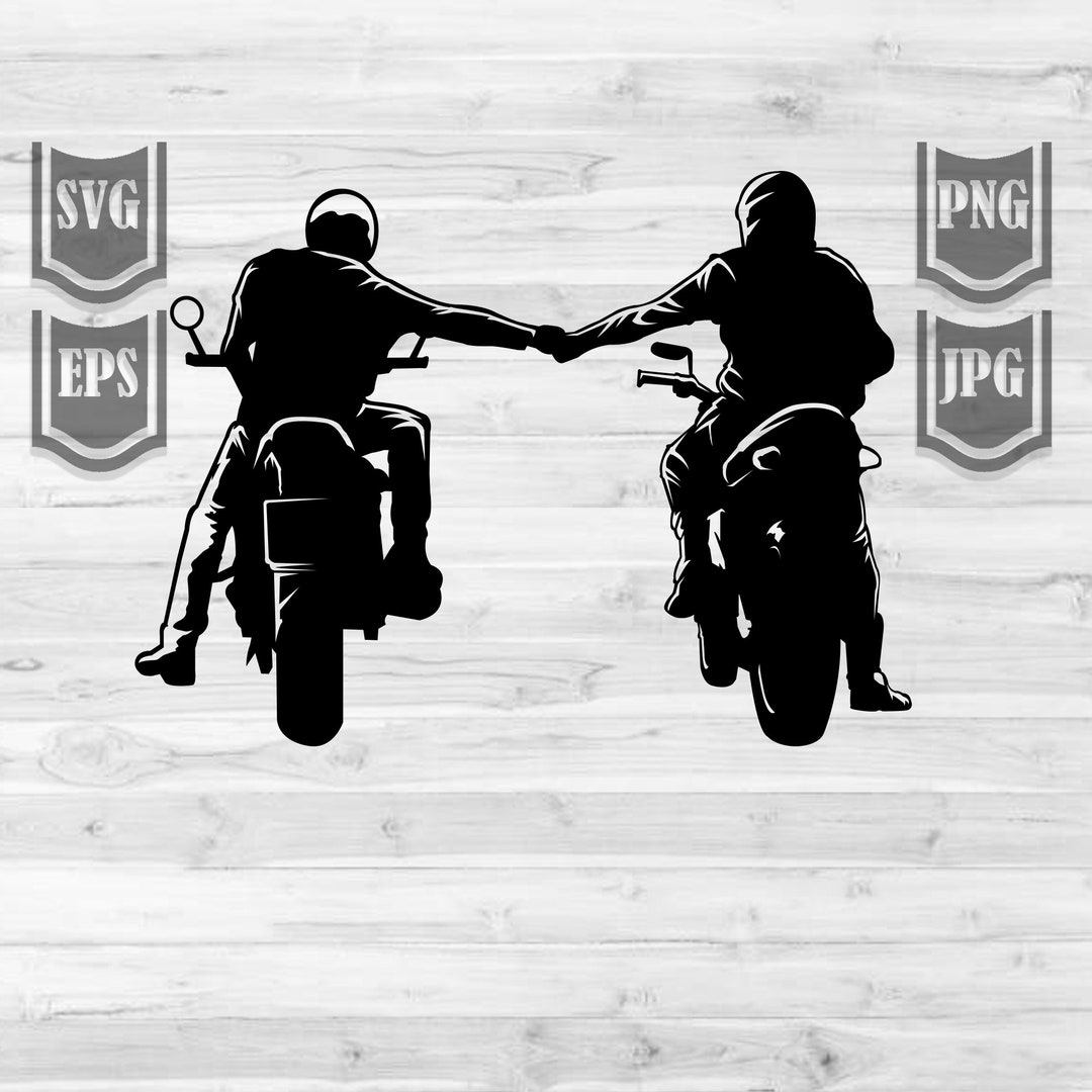 Bikers Fist Bump Svg File // Biker svg // Motorbike svg // Motorcycle ...