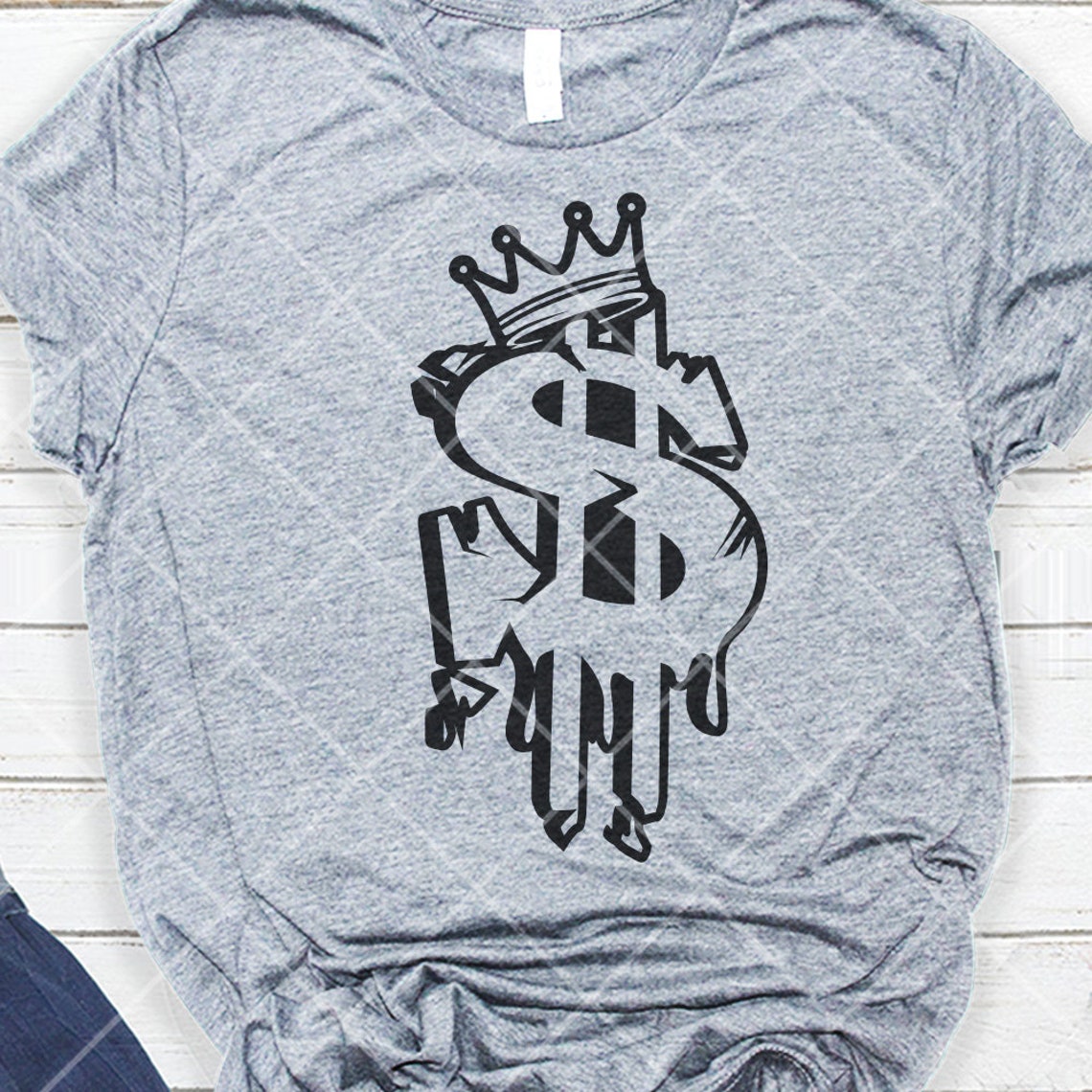 Dollar Svg | Dollar King Svg | Dripping USD Crown Clipart | Rich Kids ...