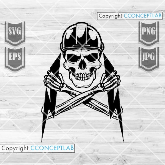 Electrician Lineman Skull Svg Electrician Svg Electric | Etsy
