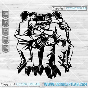 Baseball Player Svg | Team Hug Clipart | Championship Dxf | Home Run ...