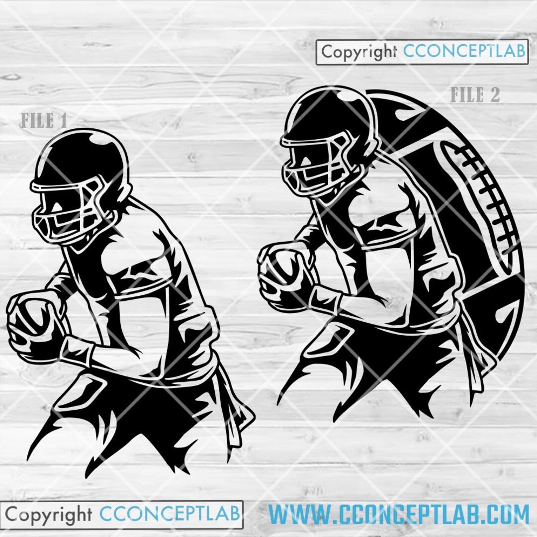 Football Player Svg American Football Cutfile Goalkeeper Dad Clipart ...
