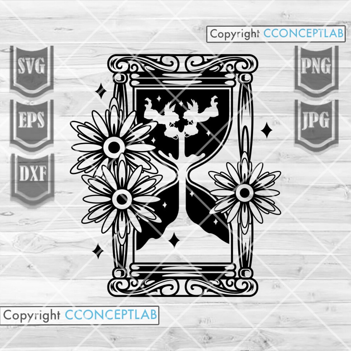 Hour Glass Svg Time to Die Clipart Death Timer Stencil - Etsy