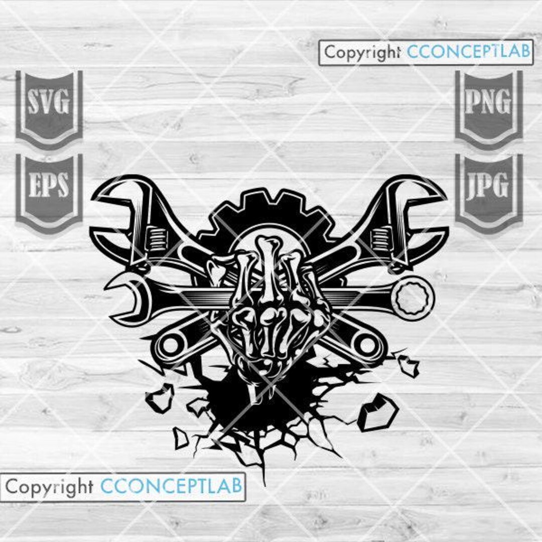 Mechanic Svg | Mechanical Tool Clipart | Wrench Cutfile | Mechanic Dad ...