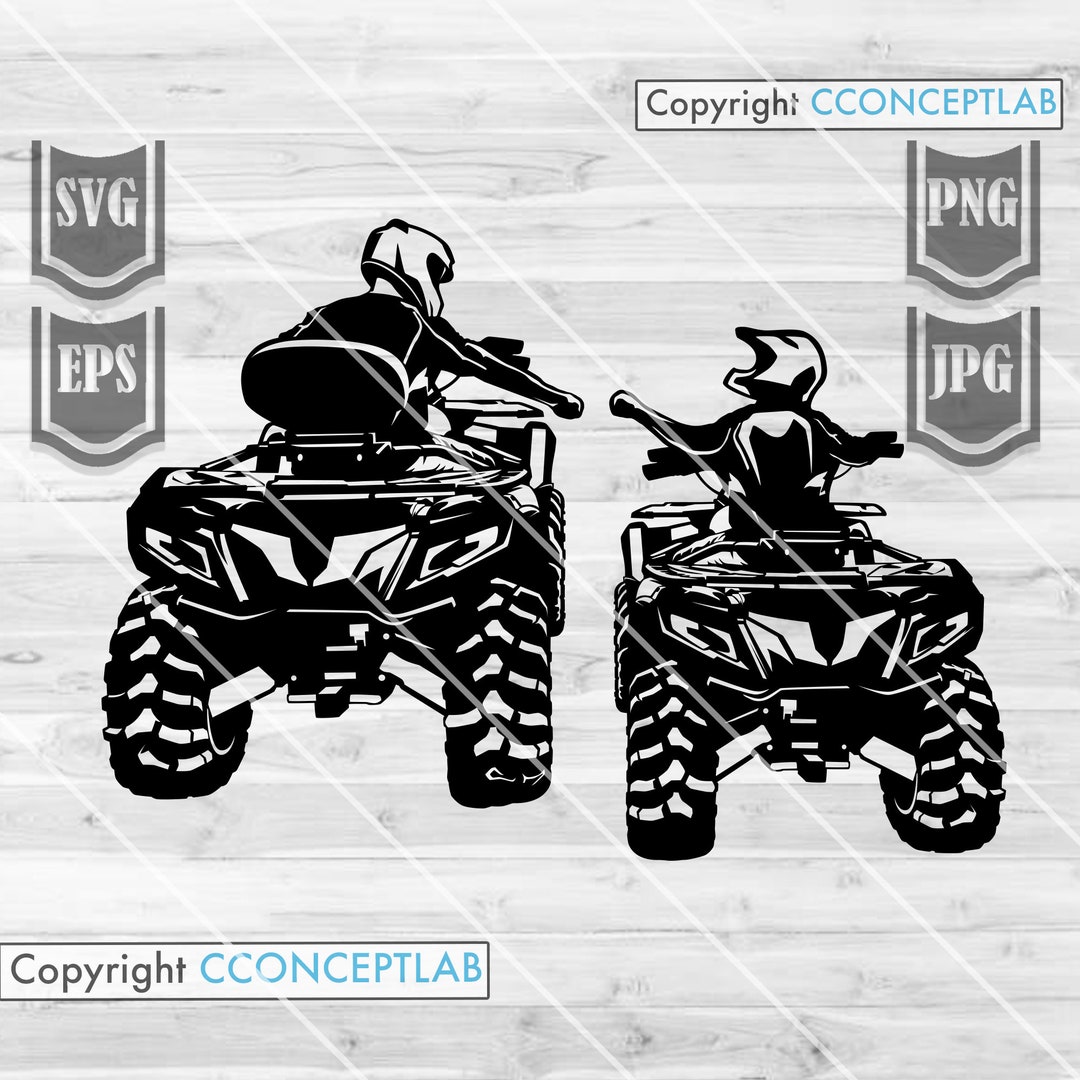 Atv Father and Son Riding Svg File Atv Svg Like Father Like Son Svg Atv ...