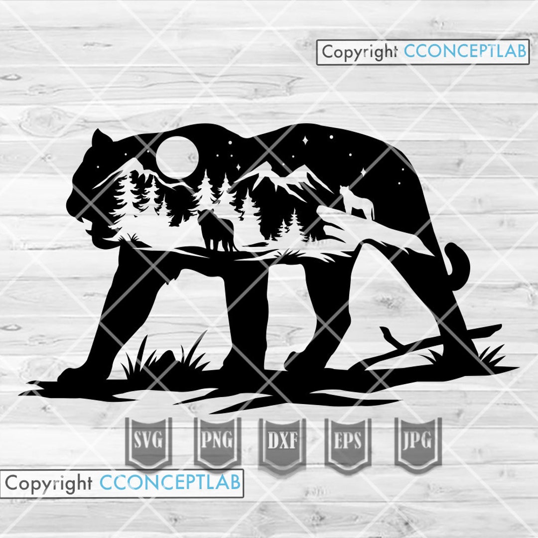 Wilderness Tiger Outdoor Svg | Zoo Crew Keeper Gift Idea | Safari ...