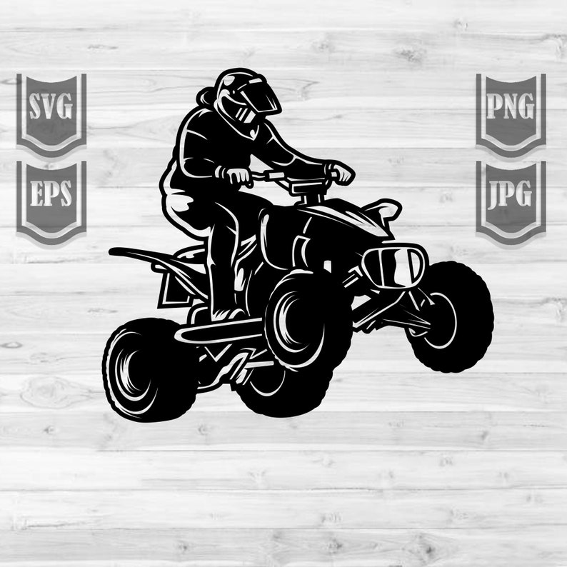 ATV Riding Svg | Racer Dad Gift Idea | ATV Shop Owner Monogram DXF ...