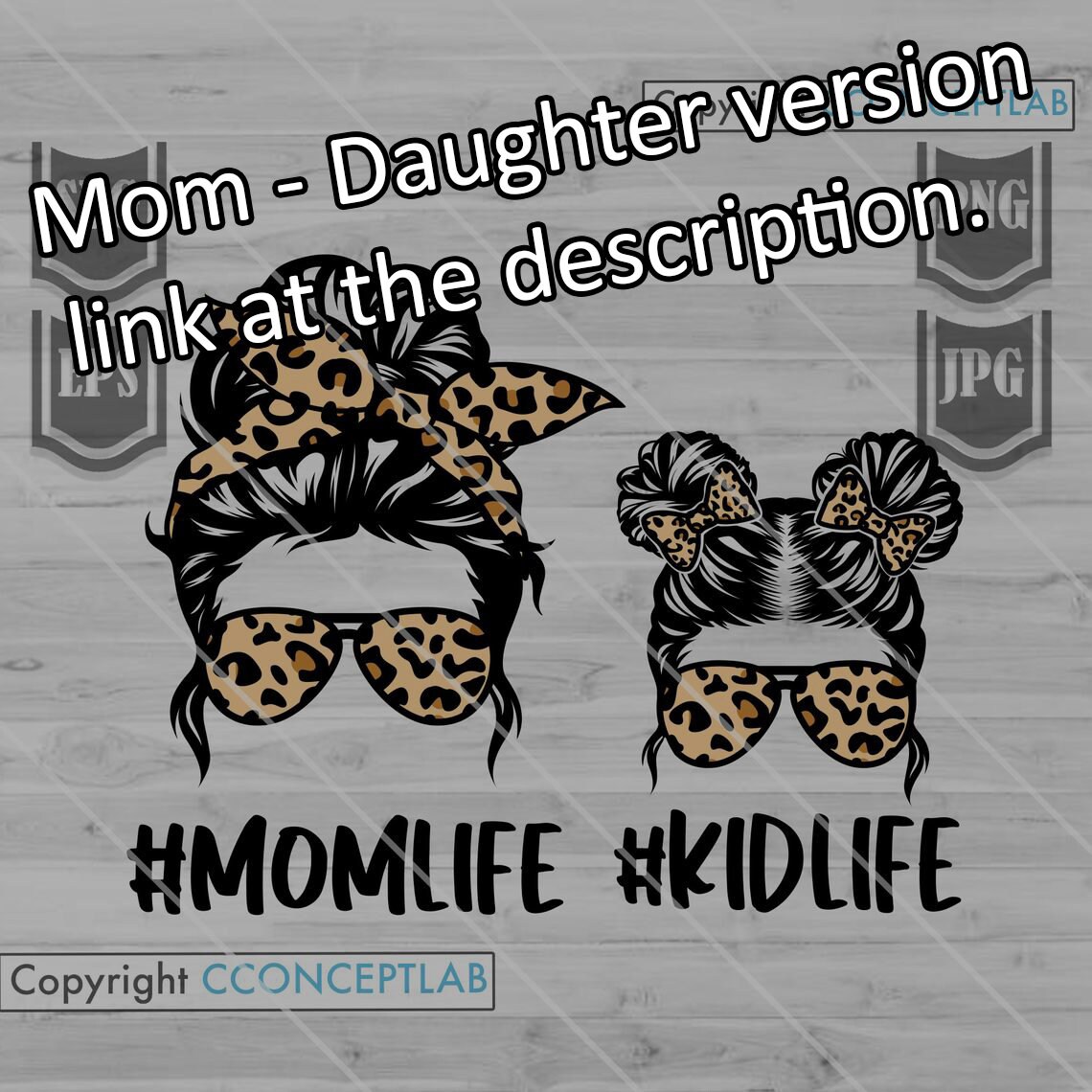 Mom Life Kid Life Svg Momlife Clipart Leopard Mom Dxf - Etsy